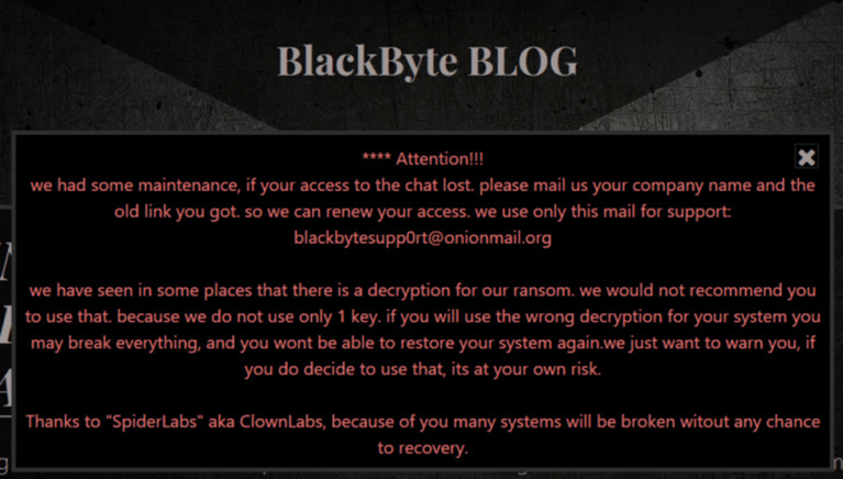 BlackByte Ransomware Gang Returns With Version 2.0 2023