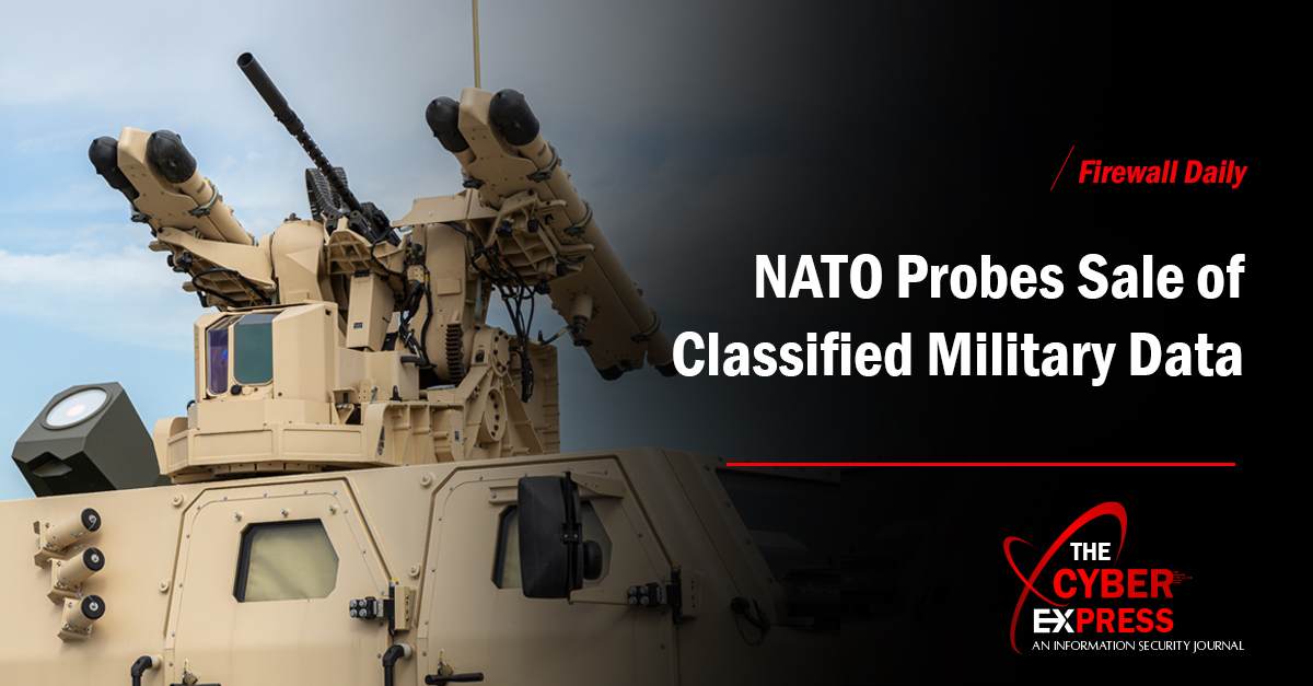 NATO Probes Online Sale Of Classified Military Data