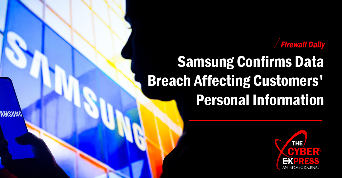 Samsung Confirms Breach Affecting Customers