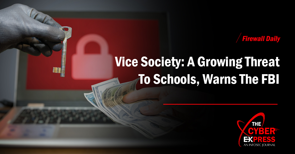 Vice Society: A Growing Threat To Schools, Warns The FBI