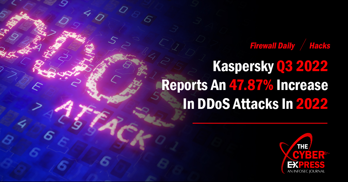 Kaspersky Q3 2022 Reports An 47.87% Increase In DDoS Attacks