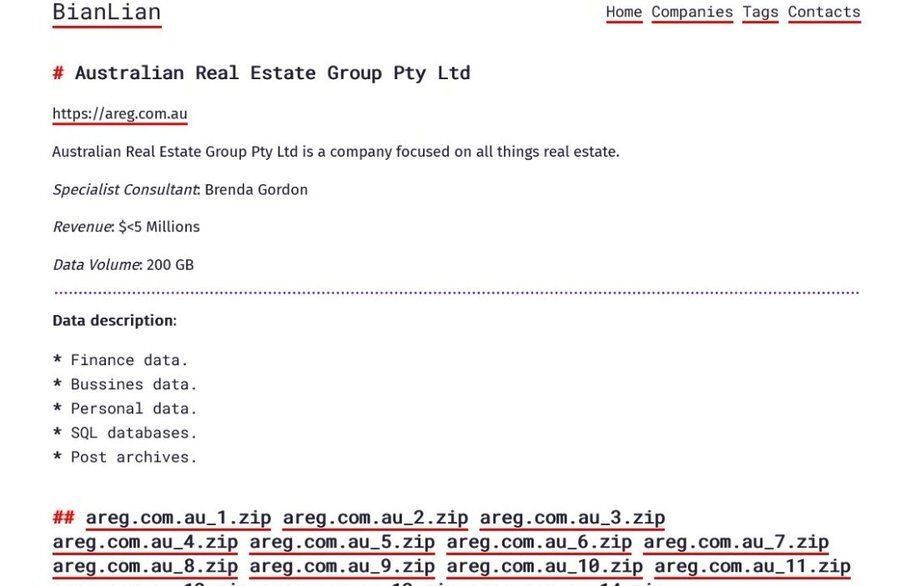 BianLian Ransomware Claims AREG As Its Latest Victim