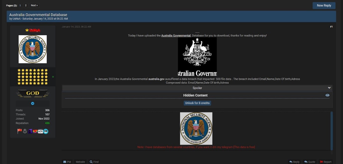 Australian Government Website Data Breach, 500 Files Exposed