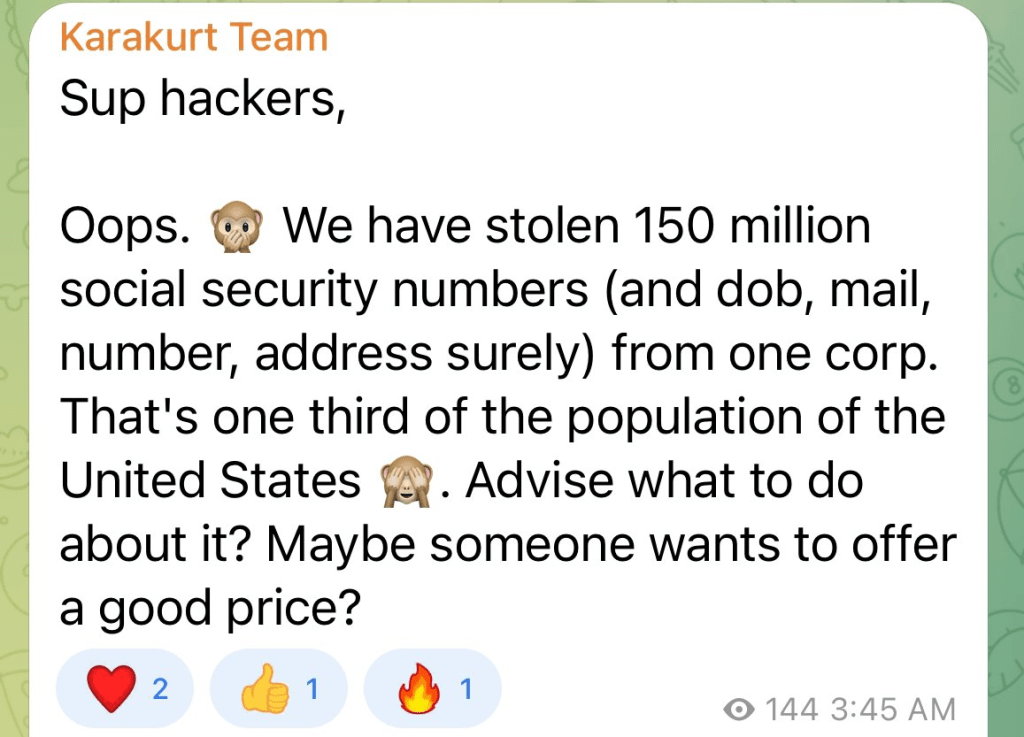 Karakurt Extortion Group Strikes Again, With Two US Victims