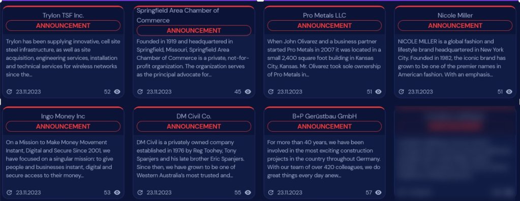 INC Ransomware Group Claims To Targets 7 New Victims