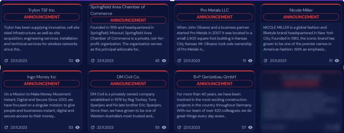 INC Ransomware Group Claims To Targets 7 New Victims