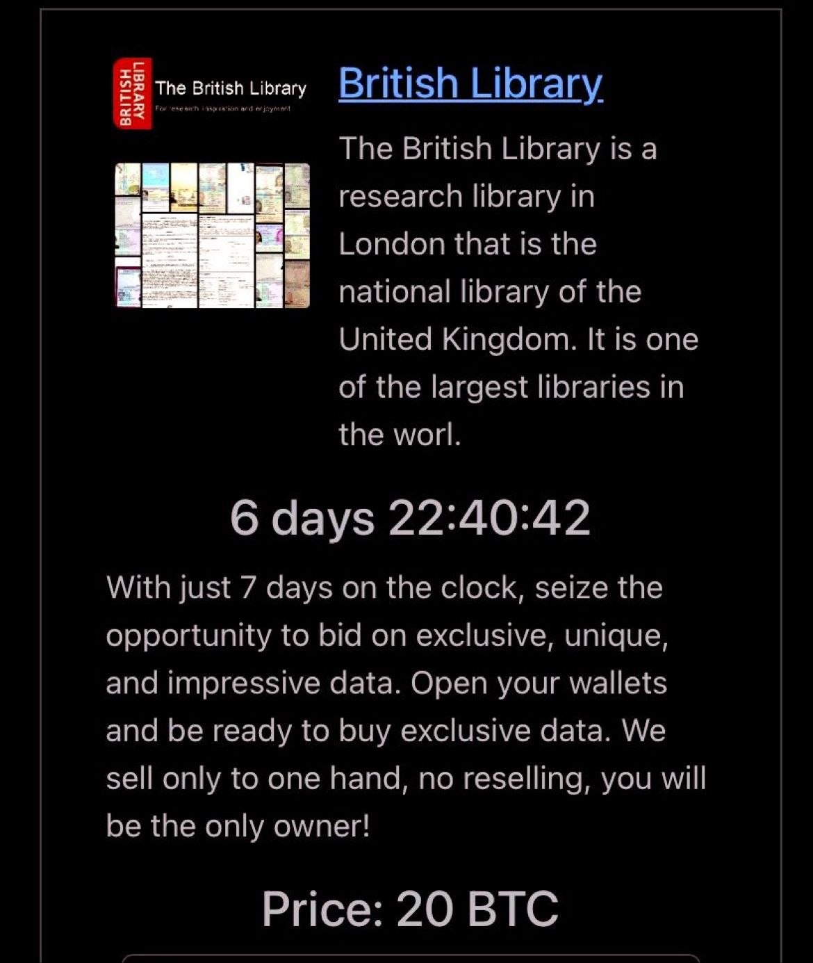 National British Library Cyberattack Claimed By Rhysida Group