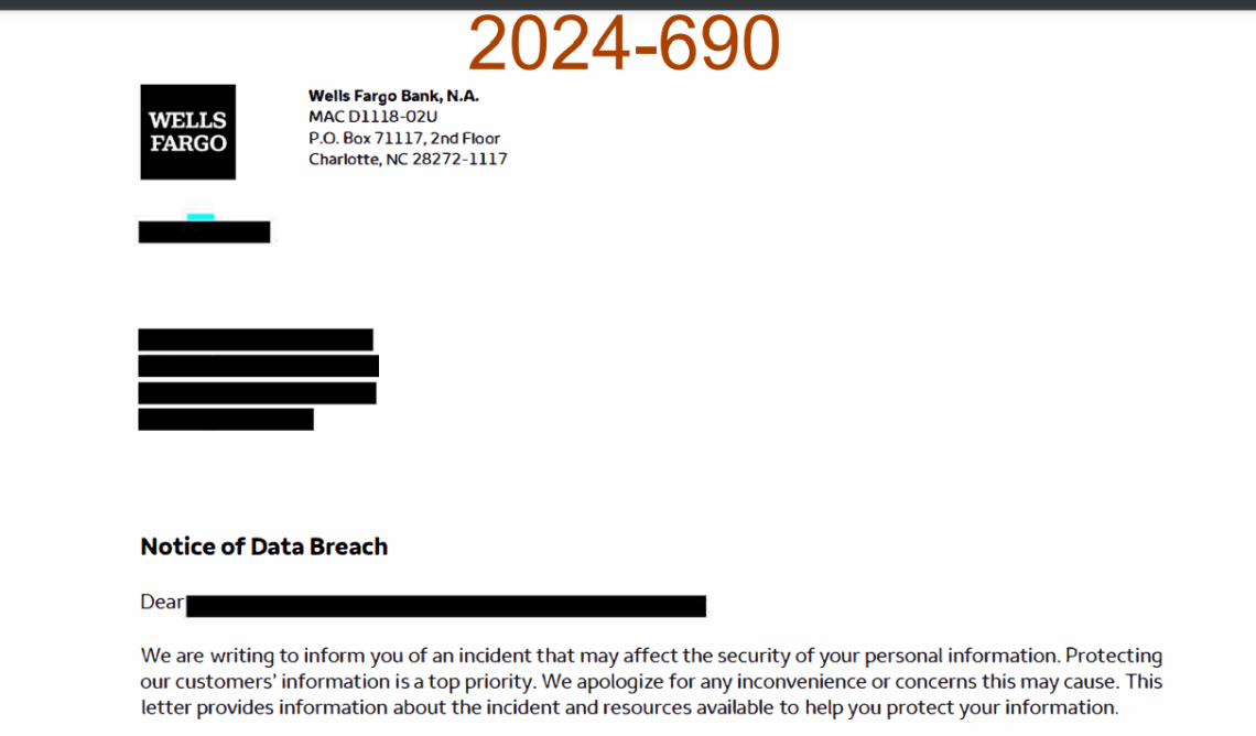 Wells Fargo Data Breach Confirmed, Exposes Mortgage Info