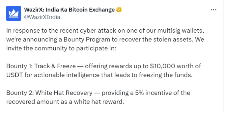 WazirX Cyberattack Update: $230M Theft And Recovery Operation
